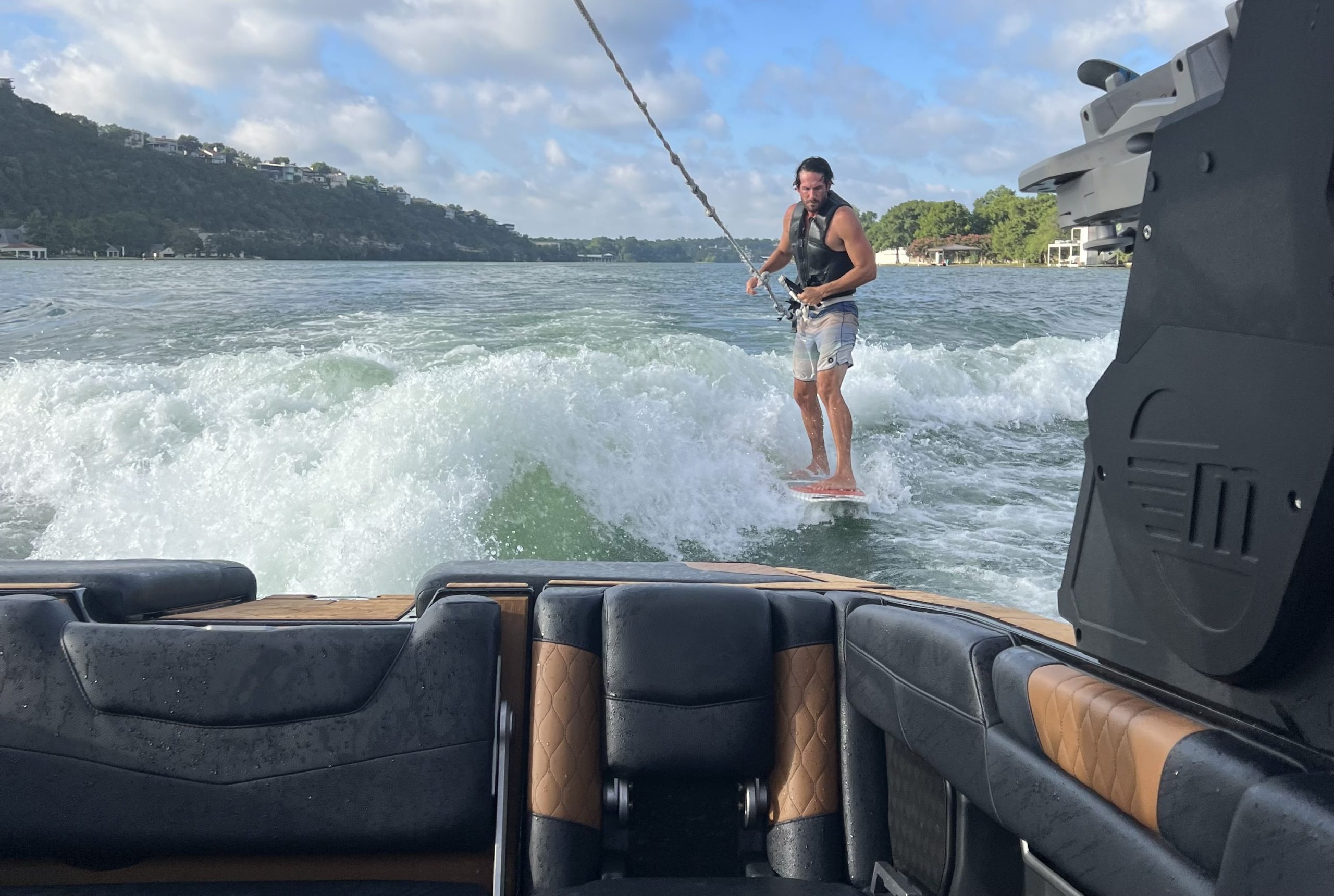 Wake Surfing with Float On - Austin Boat Rentals on Lake Austin & Lake ...